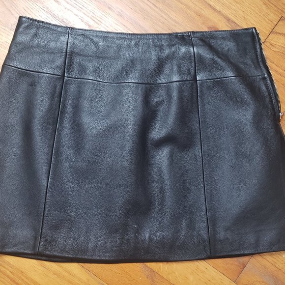 Wilson | Skirts | Vintage Wilsons Black Leather Mini Skirt | Poshmark